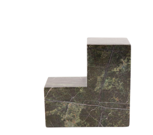 MARBLE OBJECT L SHAPE - FOREST - La Station Design Store